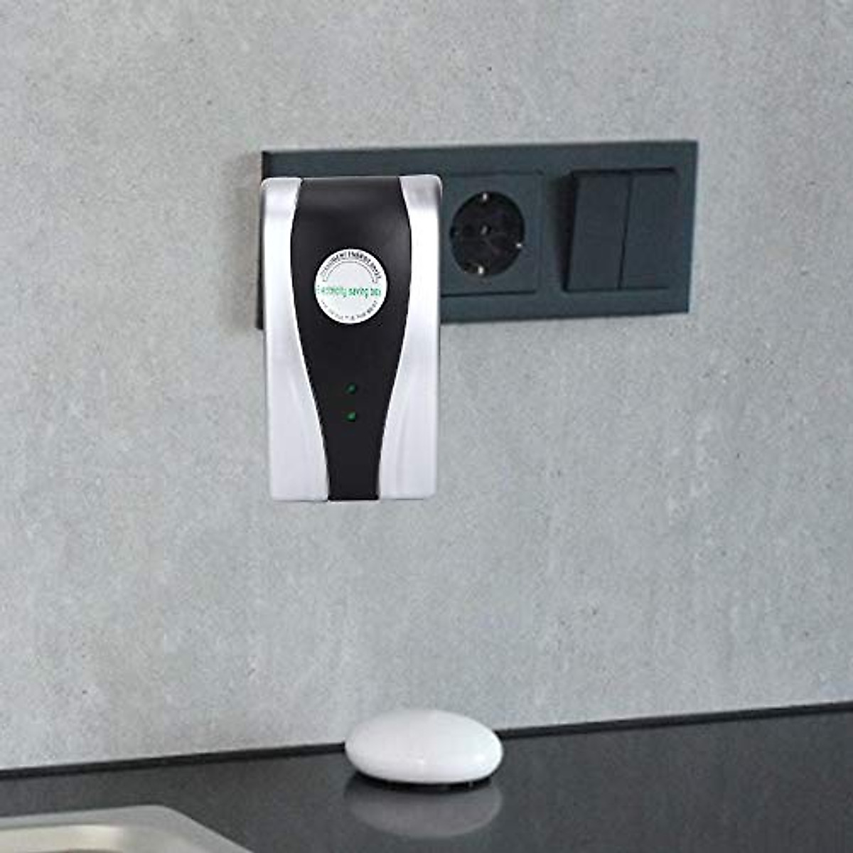 Qioni Electric Power Saver Device, 90V-250V 30KW Intelligent Electricity Saving Box, Energy Electricity Saving Power Box for Household Office, Work Continuously & Stabilize Voltage