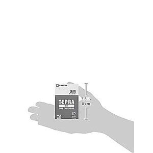 King Jim TT12K Tepra TR Tape Cartridge, 0.5 inches (12 mm), Transparent