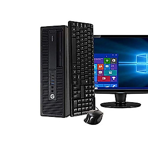 HP Prodesk 600 G1 SFF Slim Business Desktop Computer, Intel I7-4770 3.40 GHz, 32GB RAM, 256GB SSD 500gb SATA Drive,with 22 P221 Monitor, DVD, USB 3.0, Windows 10 Pro 64 Bit (Renewed)