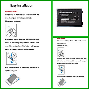 Youejoeq Replacement for Honeywell CT45 CT45XP CT40XP configurations with Metal Battery Latch Button,Fits Part NO.CT50-BTSC 318-055-067 318-055-H67 318-055-D67 Barcode Scanner