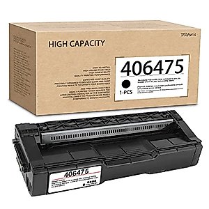 DRAWN C310HA Black High Yield Toner 406475 Compatible C310HA Toner Cartridge Replacement for Ricoh Aficio SP C310 C310A C231SF C232SF C242SF C320DN Printer, C310HA (Up to 7,500 Pages )