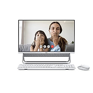 Dell Inspiron 5400 24-inch All in One Desktop - FHD (1920 x 1080) Display, Pop-Up Webcam, Intel Core i3-1115G4, 8GB DDR4 RAM, 256GB SSD, Intel UHD Graphics, USB-C, Bluetooth, Windows 11 Home - Silver
