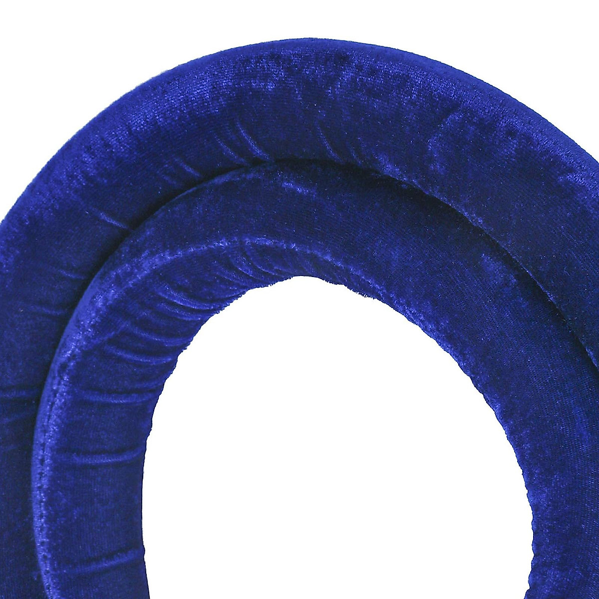 NovelBee 2 Pack of 5 Feet Velvet Rope with Gold Plated Hooks,Crowd Control Stanchion Post Queue Line Barrier (Blue)