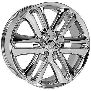 OE Wheels LLC 22 inch Rim Fits 6x135 Navigator Expedition Mark LT F-150 FR76 22x9 Chrome Wheels Hollander: 3918