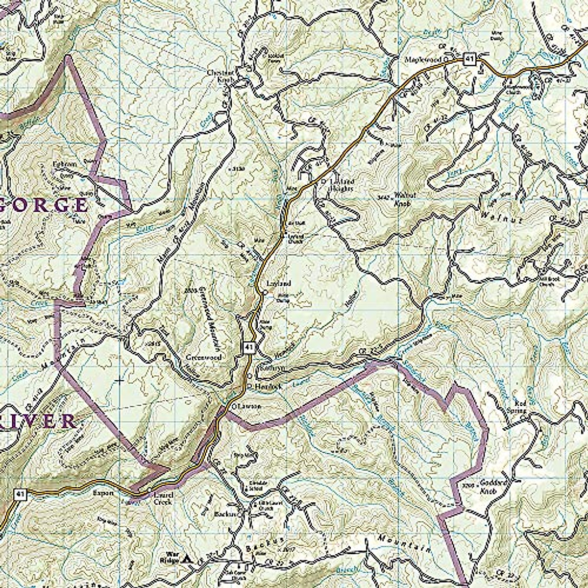 New River Gorge National River Map (National Geographic Trails Illustrated Map, 242)