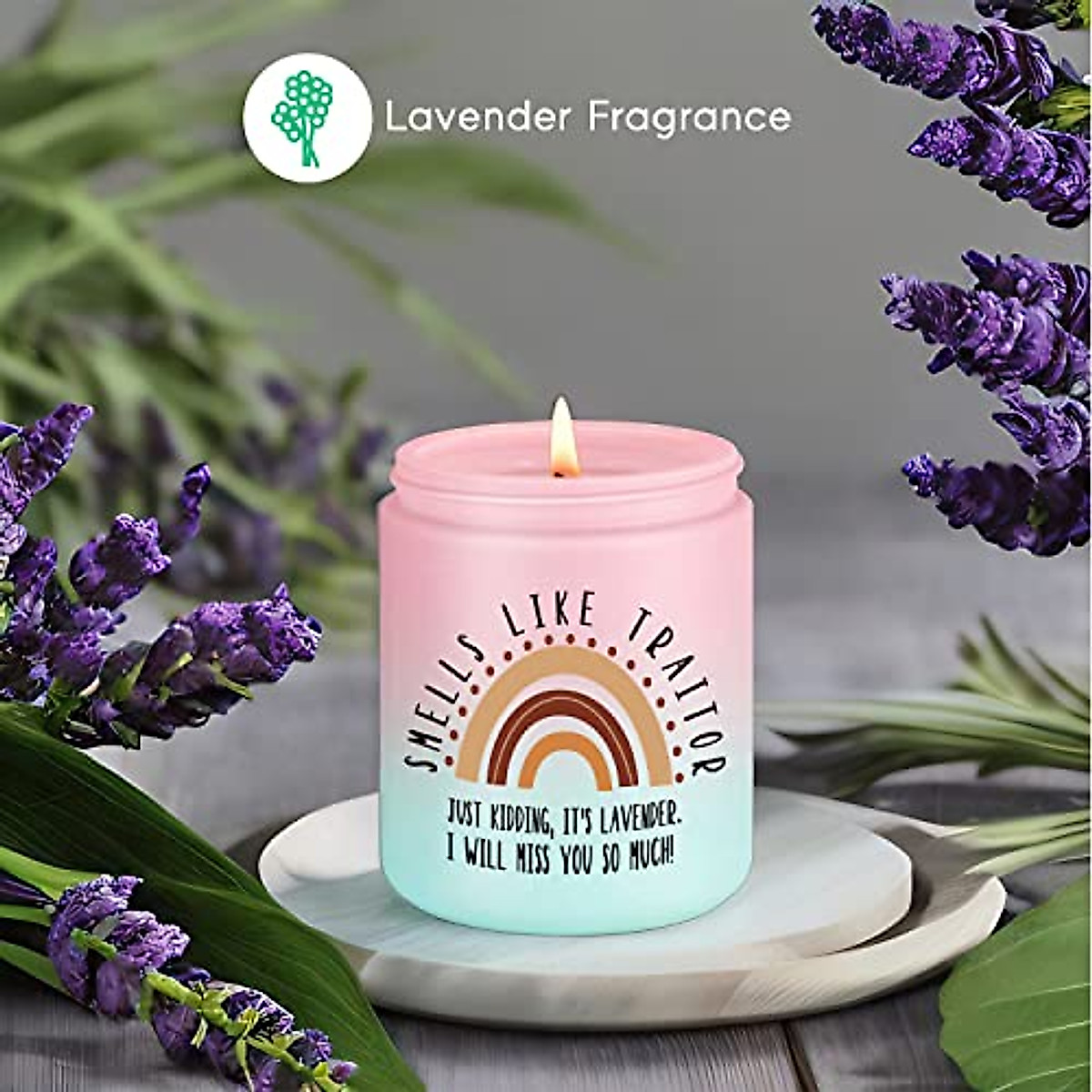 GSPY Scented Candles - Coworker Leaving Gifts, New Job Gifts, Farewell Gifts, Going Away Gift for Coworker, Friends - Funny Moving Away, Goodbye, Retirement, Miss You, Promotion Gifts for Women, Men