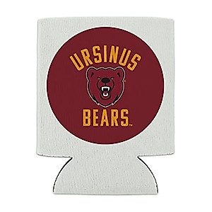 Ursinus College Bears Logo Can Cooler - Drink Sleeve Hugger Collapsible Insulator - Beverage Insulated Holder