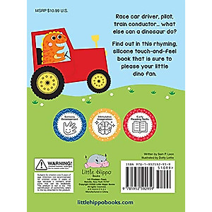 Go, Go, Go, Dinosaur - Silicone Touch and Feel Board Book - Sensory Board Book