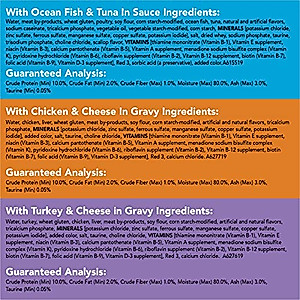 Purina Friskies Gravy Wet Cat Food Variety Pack, Tasty Treasures Prime Filets