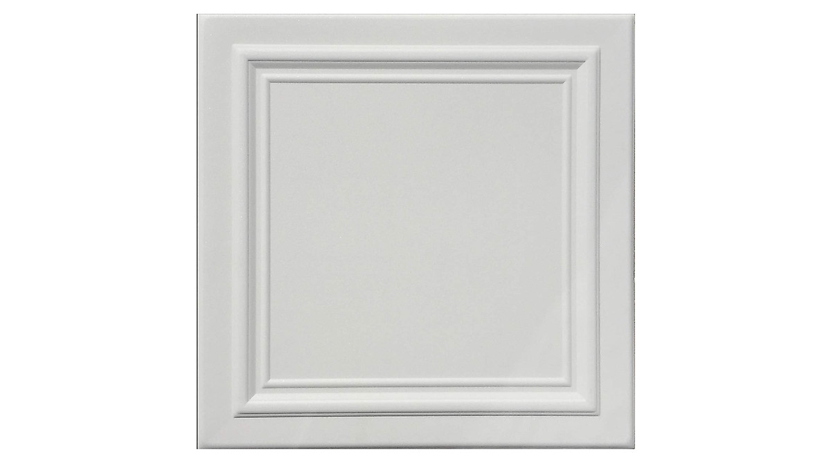 Zeta White Ceiling Tile - Easy DIY Installation