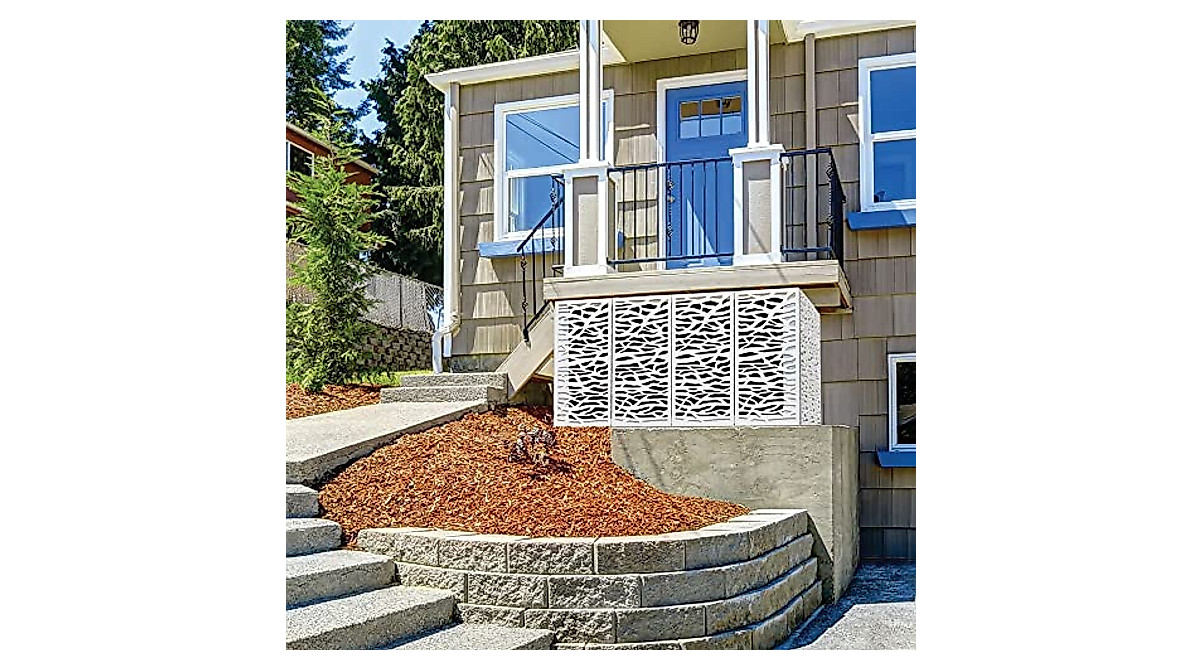 Barrette Outdoor Living Decorative Screen Panel White | Durable & Easy ...