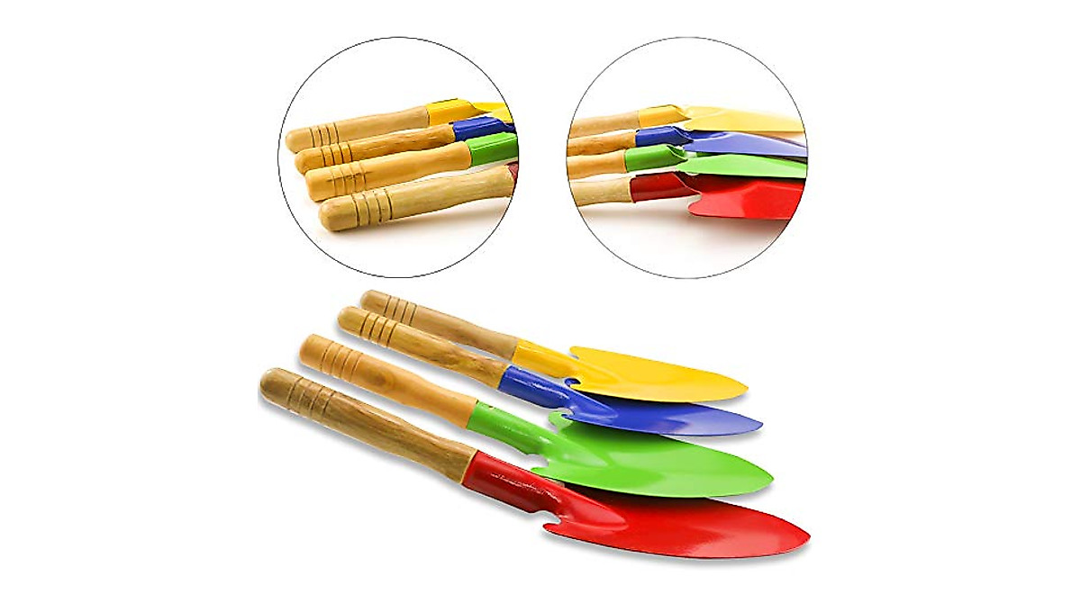 Hslife 8 Pieces Toy Shovels - Kids Garden and Beach Tools