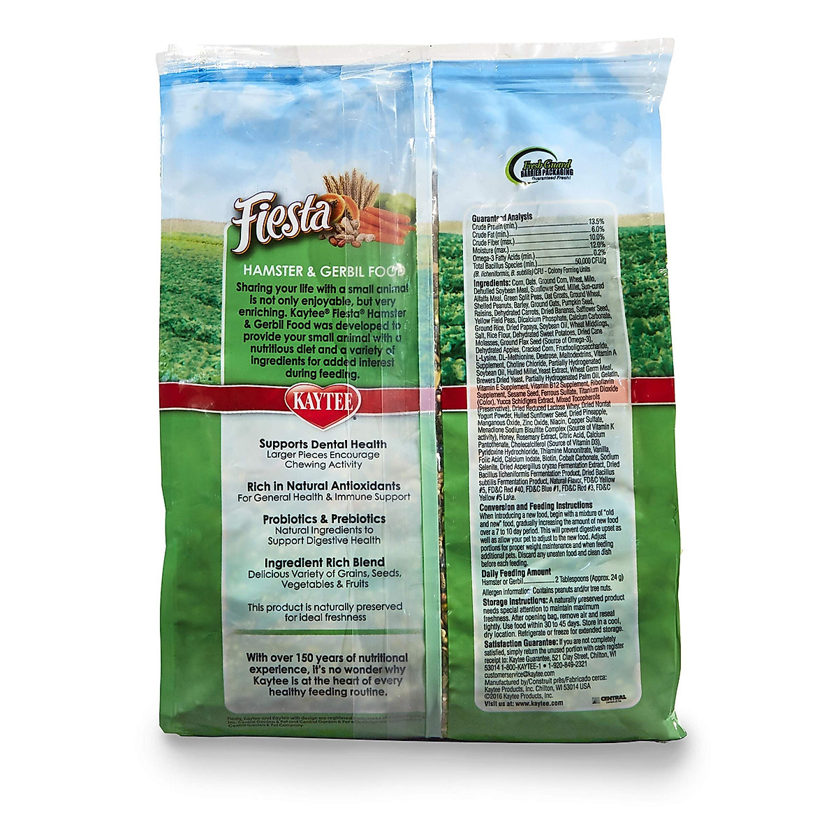 Kaytee Fiesta Hamster And Gerbil Food, 2.5-Lb Bag