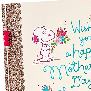 Hallmark Peanuts Mother's Day Card (Snoopy with Flowers)