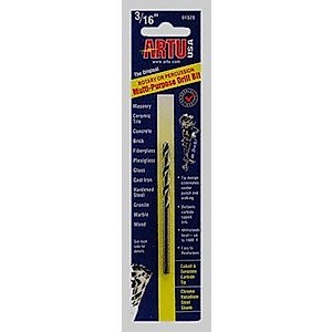 Artu Cobalt Multi Purpose Drill Bit Concrete, Percussion 3/16" Dia Carded