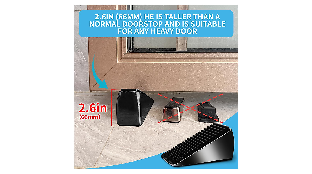 AIMAXINKE Heavy Duty 2Pc Door Stops | Strong, Rust-Proof & Durable