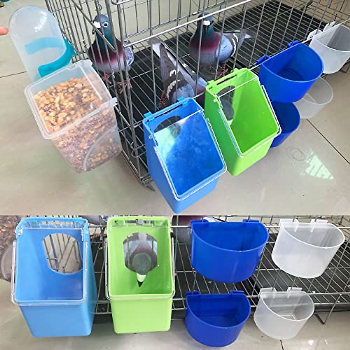 Pigeon Cage Chicken Cage Quail Cage Iron Cage for Pigeon Chicken Quail Duck Poultry Cage (50cm/20in)