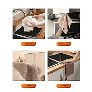 12 Pieces Kitchen Towel Cotton Honeycomb Rag Super Absorbent Dishcloth for Household Kitchen Cleaning Cloth Tools