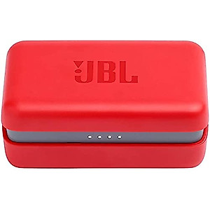 JBL Endurance Peak in-Ear Waterproof Sport Headphones Bundle with Plush Carry Case (Red)