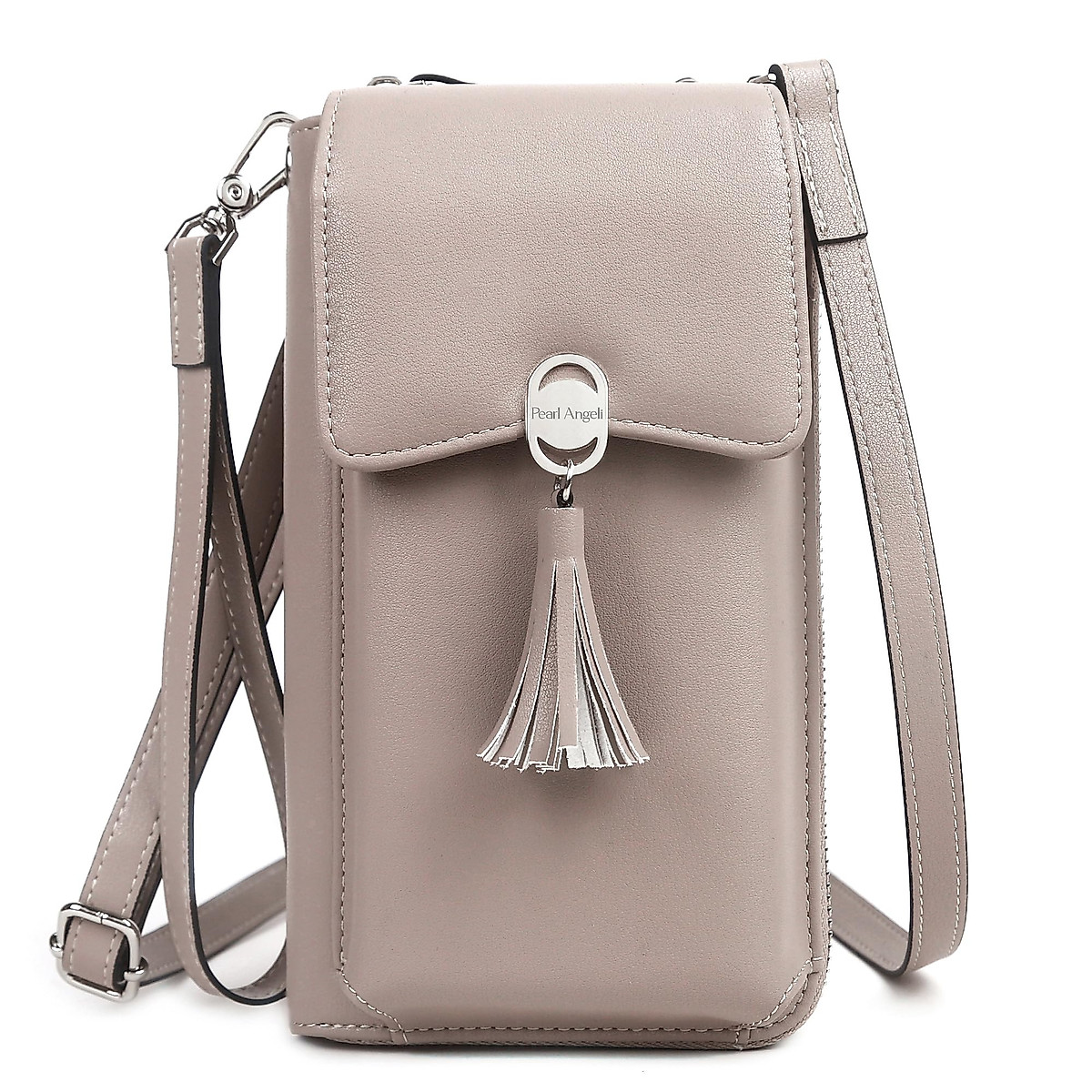 Pearl Angeli Small Crossbody Phone Bag RFID Women Wallet Cellphone Credit Card Purse with Adjustable Shoulder Strap