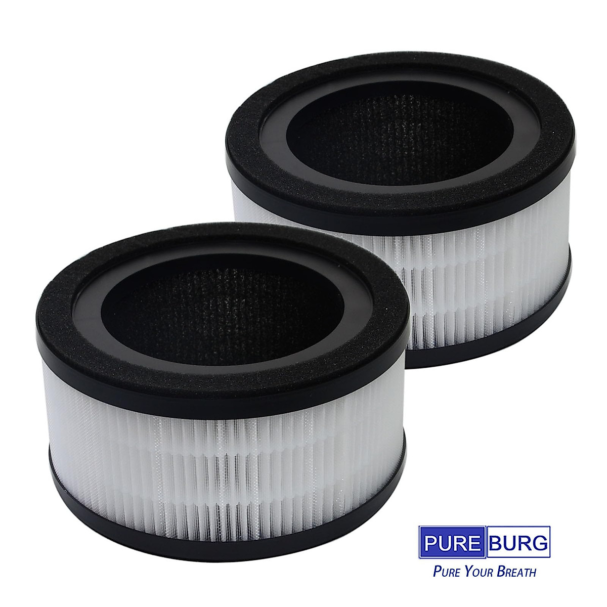 PUREBURG True HEPA Filter Compatible with InvisiClean IC-2010 Stella Air Purifier,H13 Replacement 4-Stage Filtration High-efficiency Activated carbon 2-IN-1 Air Clean Dust VOCs,2-Pack