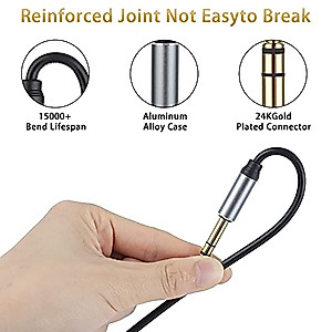 Lightning to 1/4 inch 6.35mm TRS Audio Stereo Cable for iPhone12/12 Pro/X/XS/XR/8/7/iPad/iPod, Amplifier, Speaker, Headphone, Mixer 6 FT