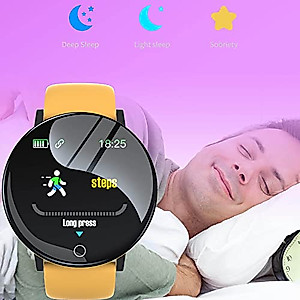 Smart Watch Answer/Make Calls, 119S Fashion Smart Sports Watches Slim Waterproof, Smartwatch That Can Call and Text, Android Smart Watch for iPhone Compatible, Heart Rate/Sleep Monitor Watch