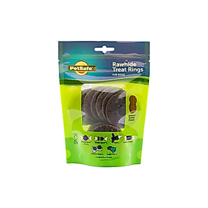 PetSafe® Natural Rawhide Treat Ring Refills, Size C, Peanut Butter Flavor, Replacement Treats Busy Buddy Treat Ring Holding Toys