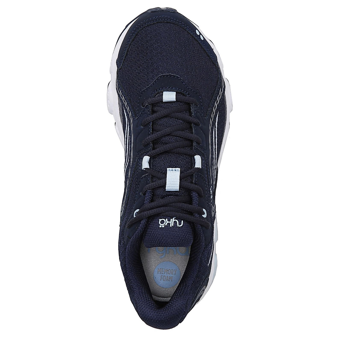 Ryka Womens Ultimate Running Shoe, Blue/Silver, 8.5 US