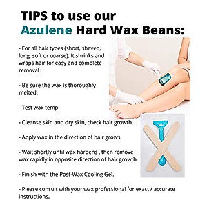 SAVBIN Blue Azulene Hard Wax Beans (Blue Azulene - 2.2 LBS (1000 grams))