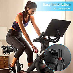 360 ° Rotate Screen Monitor Adjuster for Peloton Bike Up&Down Tilt Peloton Bike Screen Swivel Pivot Screen Adapter Attachment Aviation Aluminum Sturdy Hold Chic Design