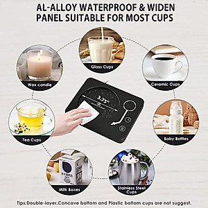 Mug Warmer - Coffee Mug Warmer for Desk - Auto Shut Off Coffee Warmer with 2-12Hrs Timer and 3 Temperature Setting, Portable Cup Warmer for Beverage, Coffee, Milk, Tea, Candle Wax, Ideal Xmas Gift