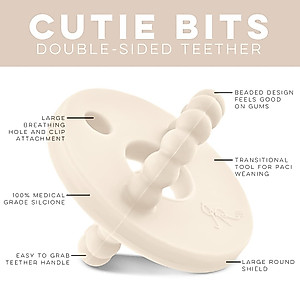 Ryan and Rose Cutie Bit Teether (Ivory)