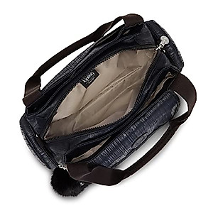 Kipling Womens Women's Felix Bag, Organize Accessories, Small Adjustable Strap, Nylon Travel Shoulder Bag, Sparkling Slate, 12.5 L x 8.5 H 6 D US