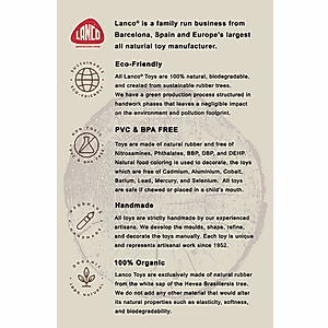 Octoberfest German Beer Rubber Duck Bath Toy | All Natural, Organic, Eco Friendly, Squeaker | Imported from Barcelona, Spain