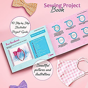 Mini Sewing Machine for Beginners Adult, 48-Piece Portable Sewing Machine, Dual Speed Small Sewing Machine, Adults and Kids Sewing Machine, Travel Beginner Sewing Machines with Sewing Kit and Book