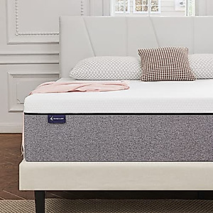 S SECRETLAND Queen Mattress, 10 inch Gel Memory Foam Mattress with CertiPUR-US Bed Mattress in a Box for Sleep Cooler & Pressure Relief, Medium Firm Queen Size 60" x 80"