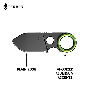 Gerber Gear 31-002521N GDC Pocket Knife Money Clip, GDC Fixed Blade Knife and Case, EDC Gear, Stainless Steel