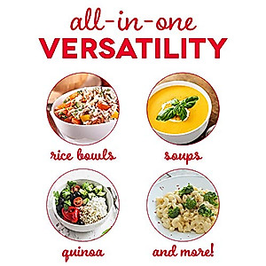 DASH Mini Rice Cooker Steamer with Removable Nonstick Pot, Keep Warm Function & Recipe Guide, Half Quart, for Soups, Stews, Grains & Oatmeal - Black