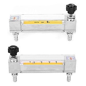 LZB-3 Glass Tube Meter Liquid Water Flowmeter Water Meter for & Liquid Metal Barbed Connector Tool Flowmeter Instrument (10-100mL/min),Other Valve Accessories