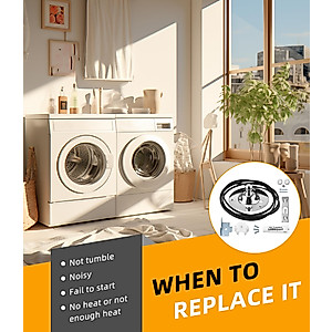 AMI PARTS Upgraded 5303281153 & 134503600 Dryer Drum Bearing Kit Compatible with Frigidaire & Kenmore Dryers - Replaces AP2142648 PS1148434 PS459829 134163400 - Buy with Confidence