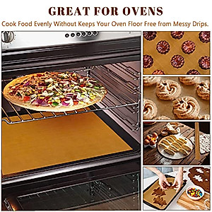 Happy Island 10 Set Extra Large Oven Liners for the Barbecue Outdoor Reusable Grill Mat