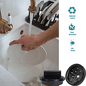 Garbage Disposal Splash Guard Sink Stopper Sink Baffle Disposal Replacement,3-1/8 Inch Multi-Function Drain Plugs,Splash Guard for Sink,Sink Rubber Guard,Suitable for Waste King,Whirlaway
