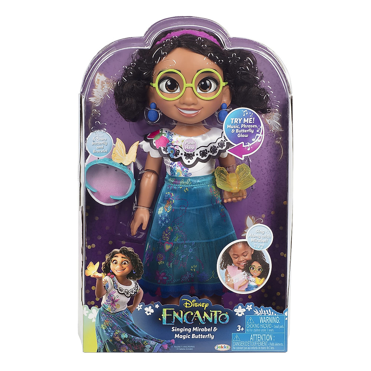 Disney Encanto Mirabel Doll with Singing Feature and Magical Light Up Butterfly
