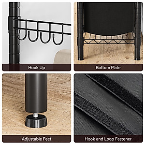 GAOMON Laundry Hamper, Laundry Sorter with 2 Pull-Out & Removable Bag,Laundry Basket Organizer with 2 Tier Adjustable Storage Shelf for Laundry Room,Bathroom,Dorm Organization