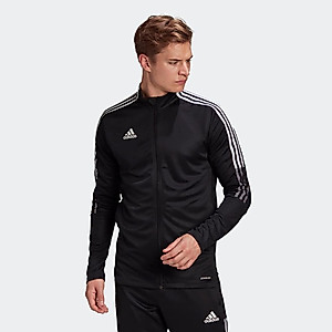 adidas Men's Tiro 21 Track Jacket, Black, Large