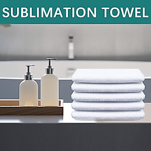 GEKIXUTP 10 Pcs DIY Microfiber Blank Sublimation Kitchen Towels, 16 x 24 Inch