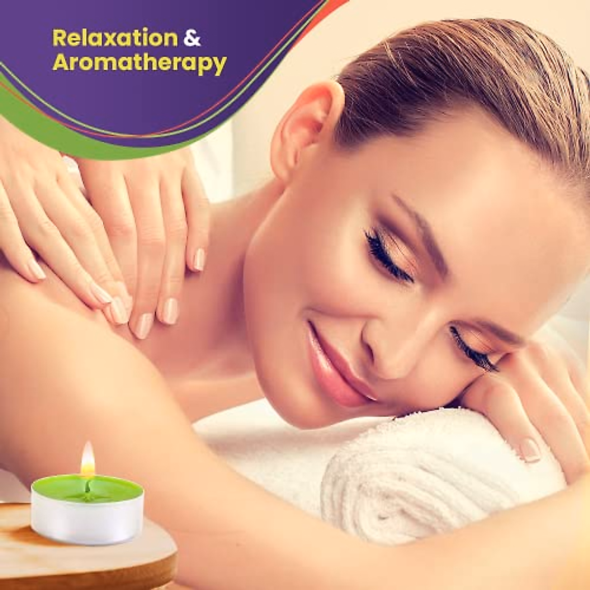 Jasmine Candle Scented Candles Tea Lights Candles - Jasmine Candle - 30 Pack - Jasmine Candle Tea Lights with 3-4 Hour Burn Time Tea Candles - Jasmine Scented Candle for Home, Holiday and Wedding