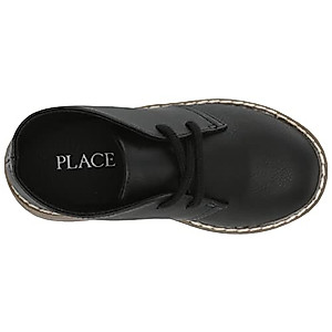 The Children's Place Baby Boys Lace Up Boots Fashion, Black, 9 Infant