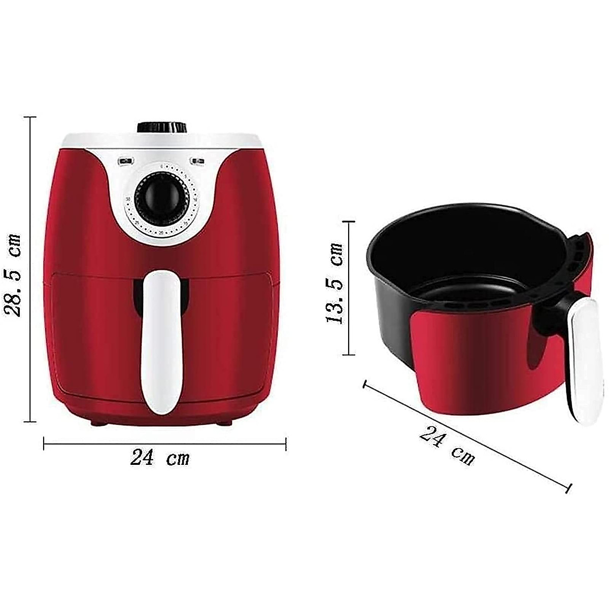 Air Fryer for Home Use 3.5L Electric Air Fryer Mechanical Style Oven Pot Cooker Oil Free French Fries Makinghine Household Kitchen Air Fryer Every Family